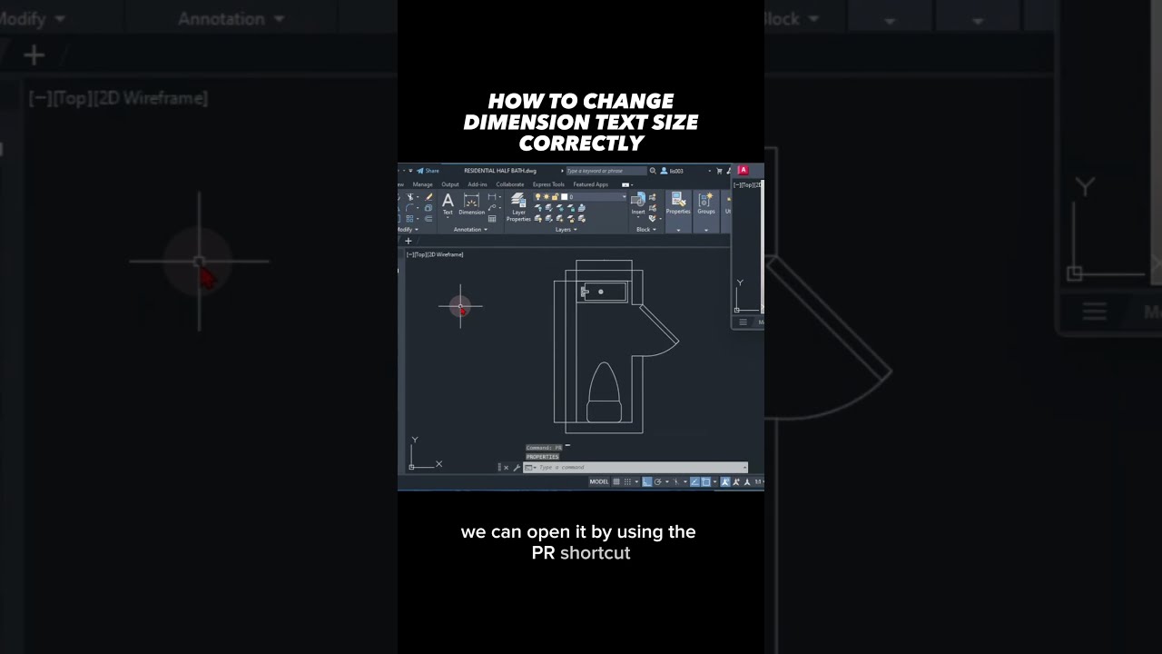AutoCAD 101 How To Change Dimension Text Size Correctly YouTube AutoCAD 101 How To Change Dimension Text Size Correctly YouTube