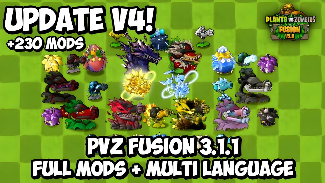 PVZ FUSION 3.1.1 UPDATE MULTI LANGUAGE + FULL MOD ADD-ON - Plants Vs ...