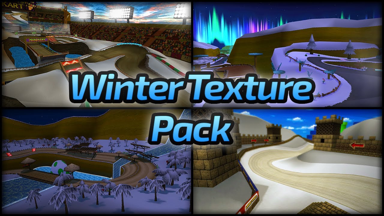Winter Texture Pack | Mario Kart Wii - YouTube