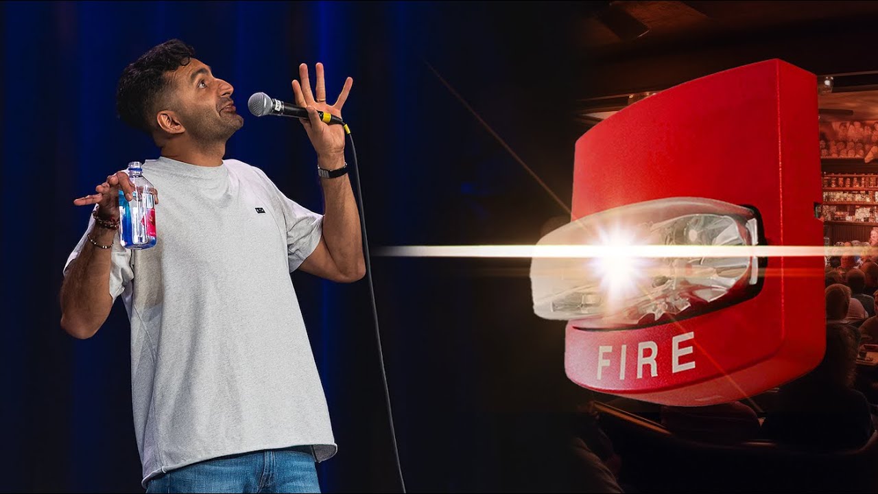 Heckled by a Fire Alarm - Nimesh Patel | Stand Up Comedy - YouTube