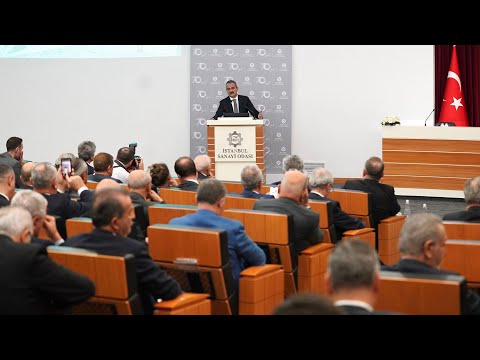 Millî Eğitim Bakanı Mahmut Özer’in İstanbul Ticaret Odası Ekim Ayı Meclis Toplantısı Konuşması