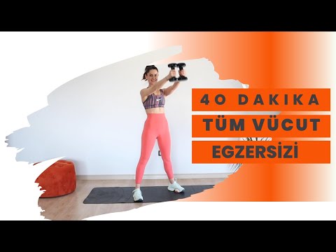 40 DAKİKA DUMBBELL İLE TÜM VÜCUT EGZERSİZİ// KARDİYO VE KUVVET// HAREKET TEKRARI YOK