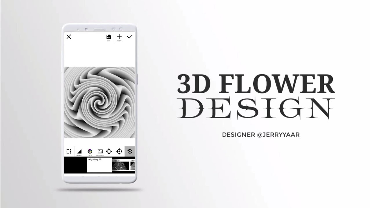 How to Create 3D Flowers Design - YouTube