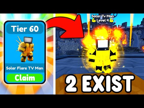 I ACTUALLY GOT THE SOLARFLARE TV MAN (Toilet Tower Defense) - YouTube
