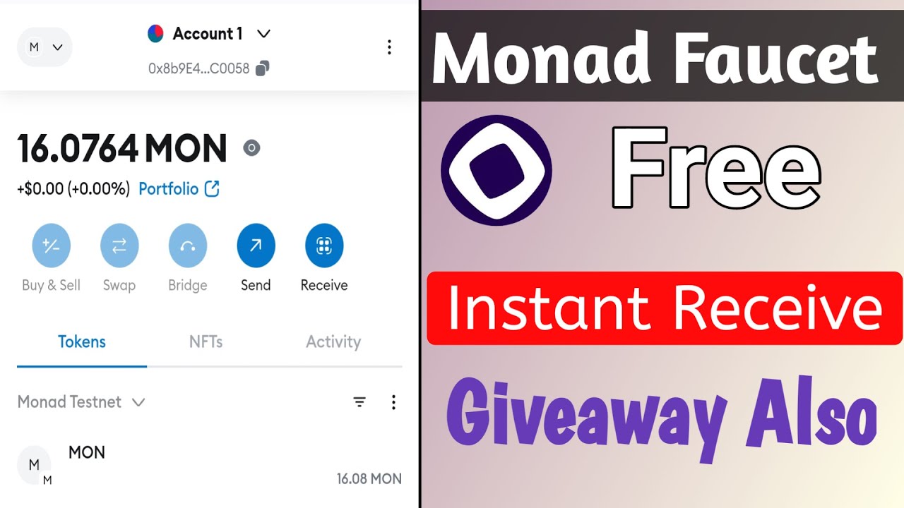 How To Get Free Monad Testnet Faucet | Monad Testnet Token Wallet Me ...