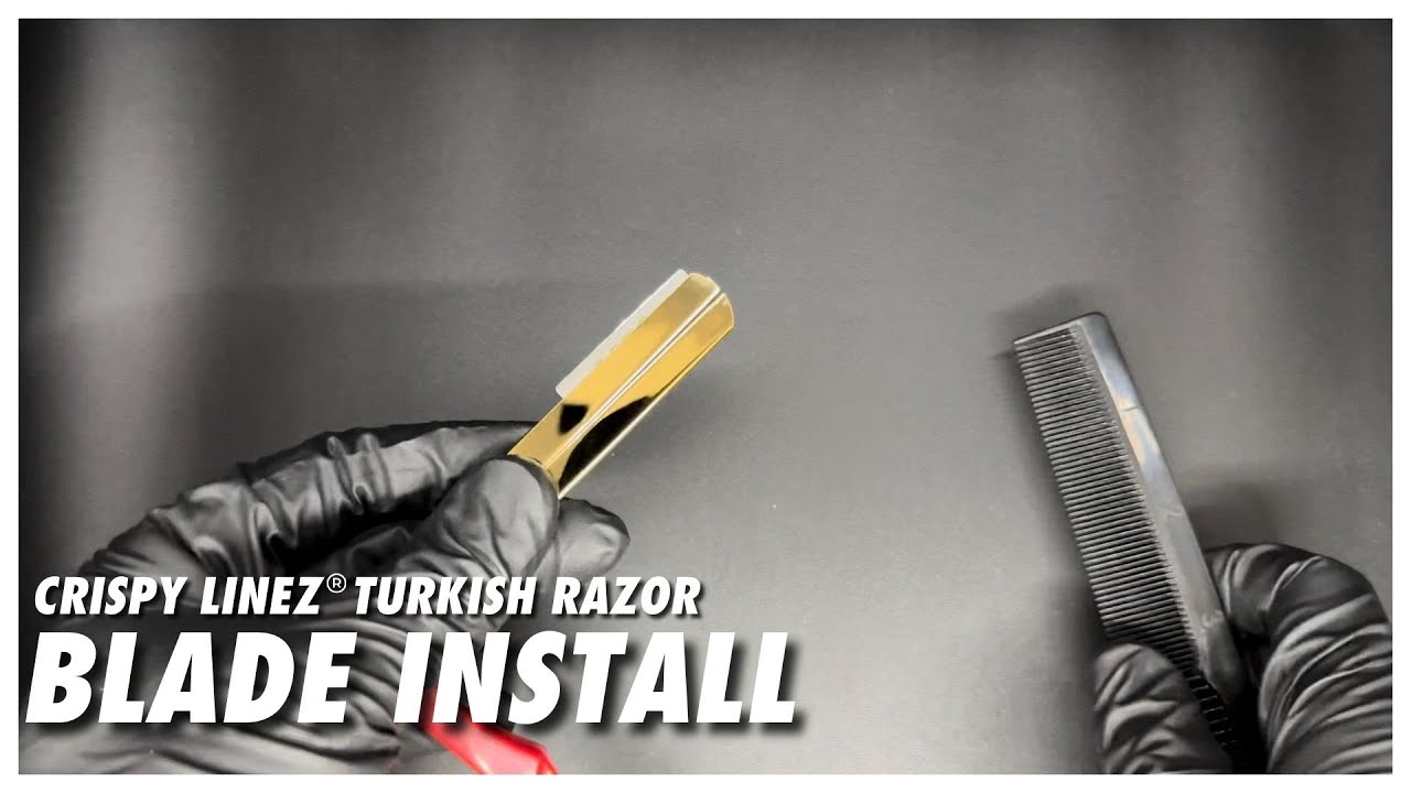 Crispy Linez® Turkish Razor Blade Installation - YouTube