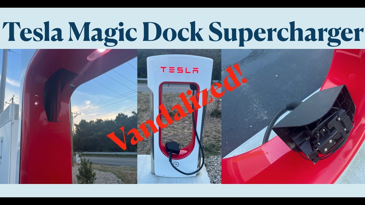 Tesla Magic Dock VANDALIZED! - YouTube