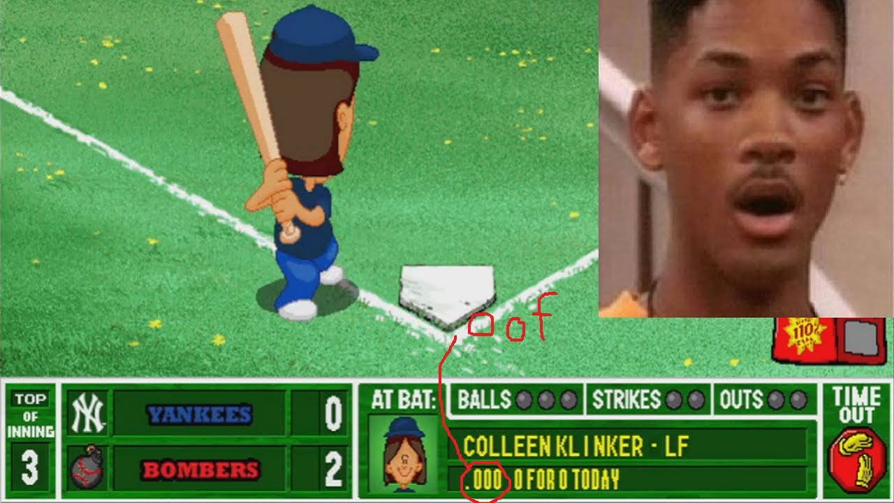 Backyard Baseball Streams - Season 4 (Game 14): THE WORST BATTING ...