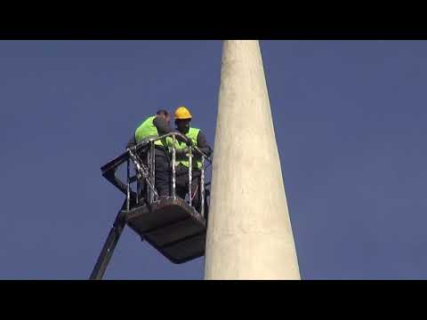 KKöprü Bld  Karaköprü'de depremde hasar gören cami minaresi yıkıldı