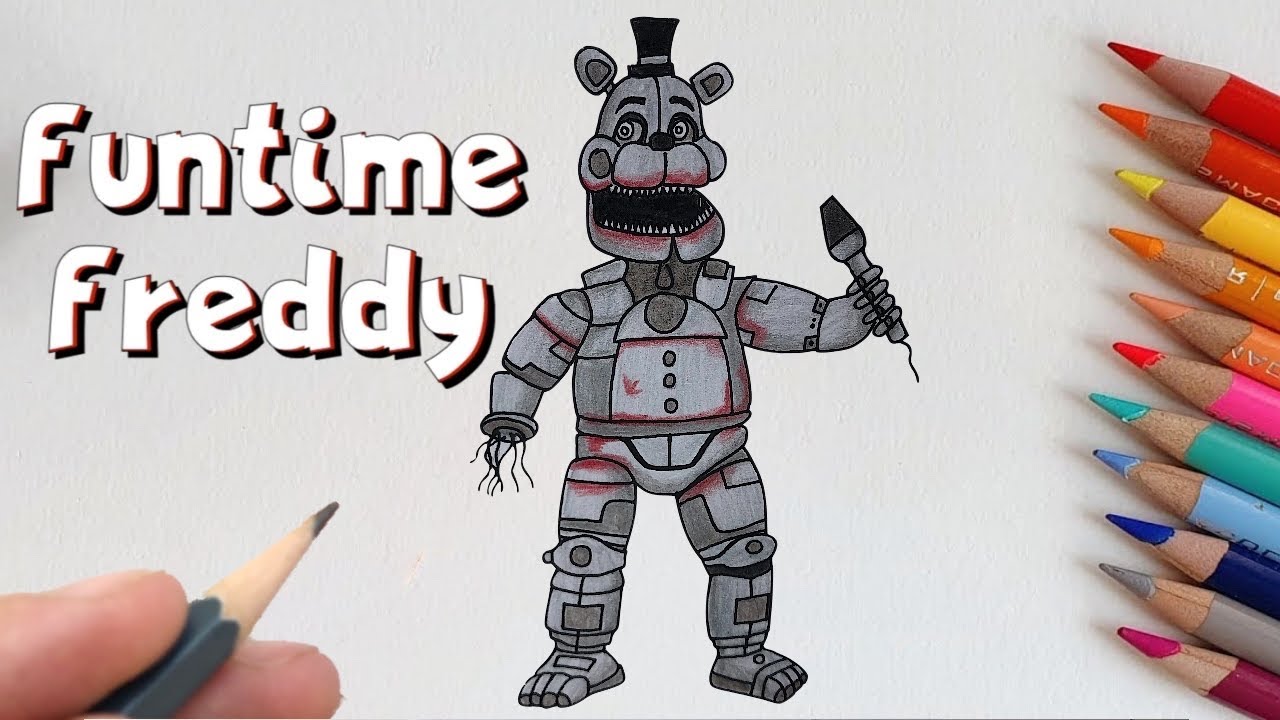 HOW TO DRAW FUNTIME FREDDY ( FNAF: COUNT THE WAYS ) - YouTube