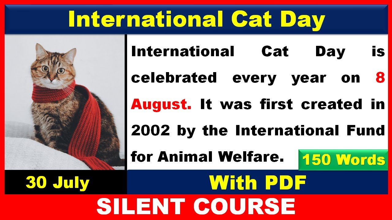 Essay on International Cat Day In English | International Cat Day Essay ...