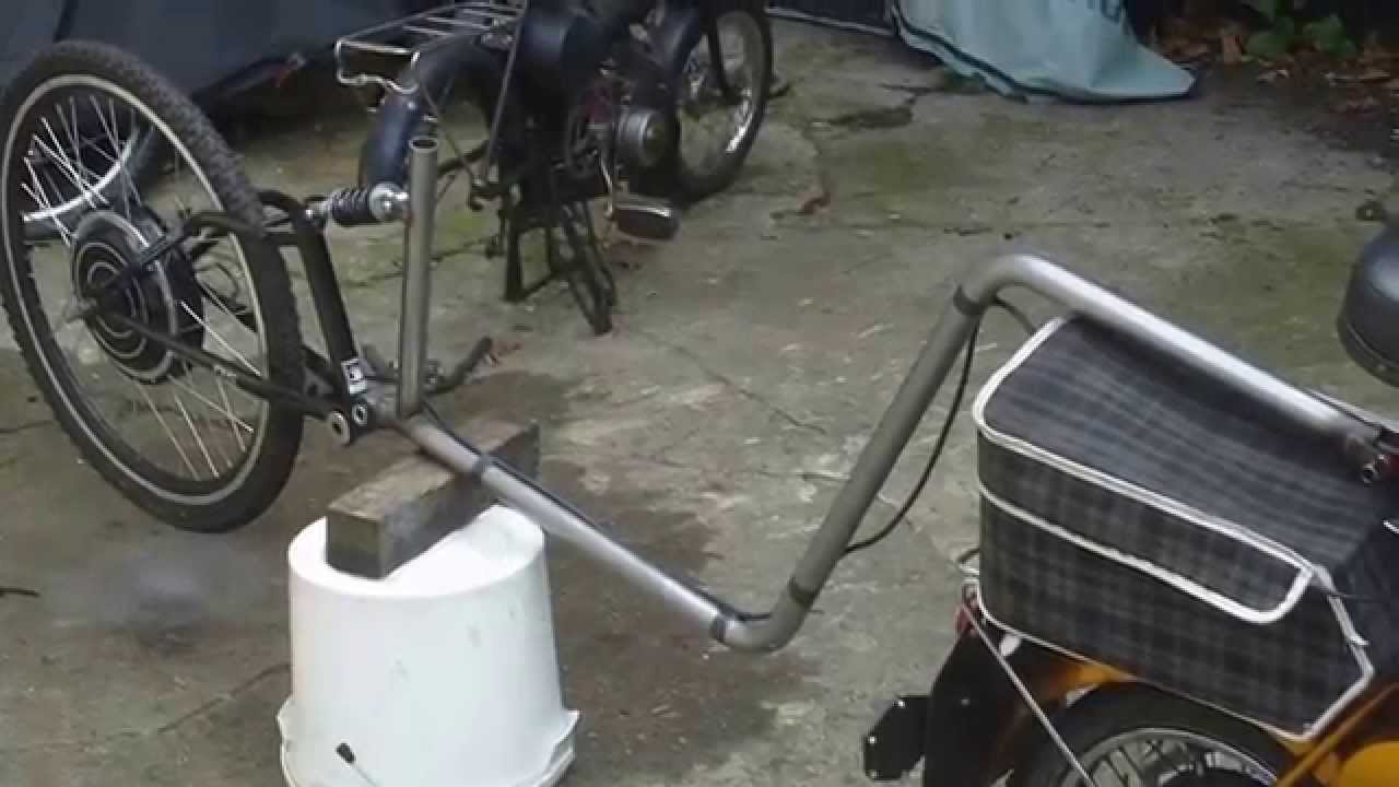 MOPED ELECTRIC CARGO TRAILER - YouTube