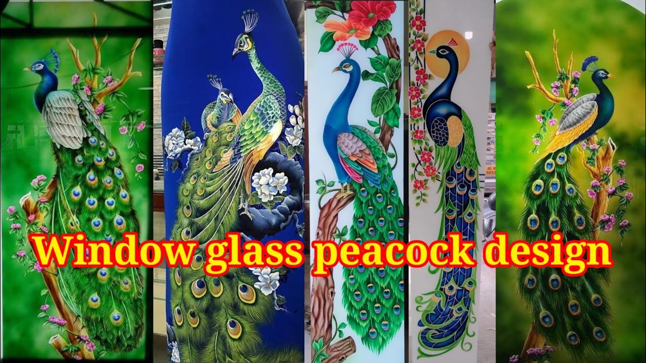 Window Glass Design 2023 Window Glass Painting Designs Peacock window-glass-design-2023-window-glass-painting-designs-peacock
