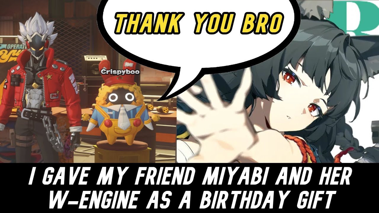 Giving My Friend Miyabi and Her W Engine - YouTube
