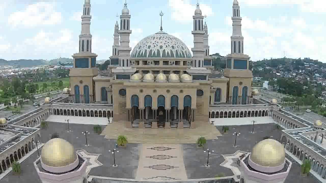 AERIAL VIDEO ISLAMIC CENTER SAMARINDA - YouTube