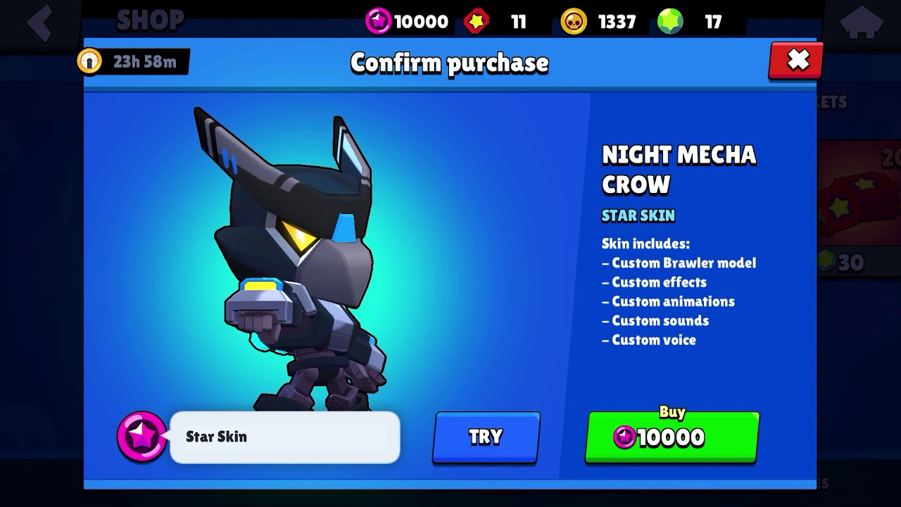 FREE NIGHT MECHA CROW TRY NOW BEFORE PATCH - YouTube