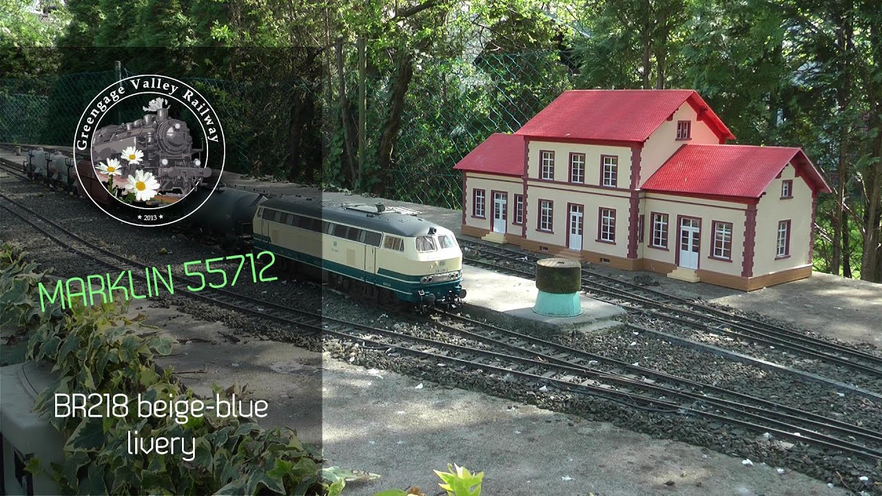 Marklin 55712 - BR218 beige blue - YouTube