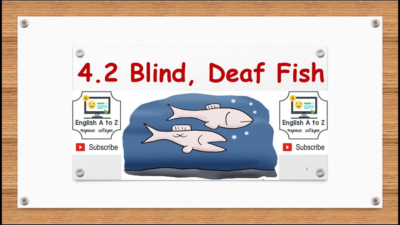 4 2 Blind, Deaf Fish, English Std 12(Gujarati Medium) - YouTube