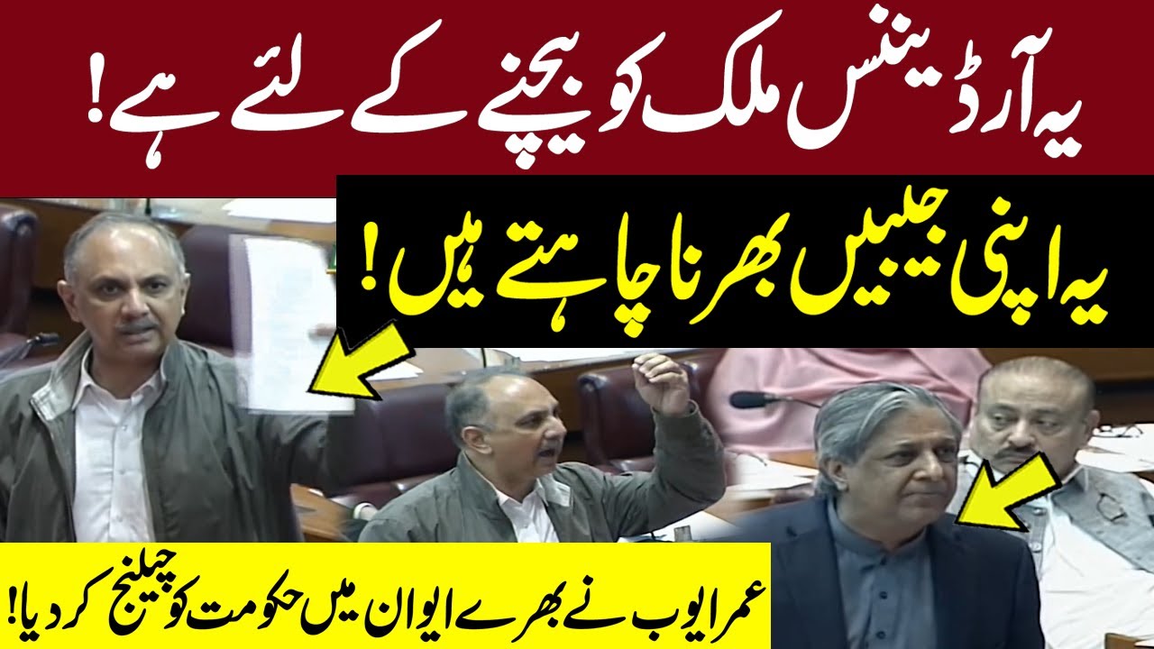 Watch: Umar Ayub Khan Challenges Government | Umar Ayub Aggressive ...