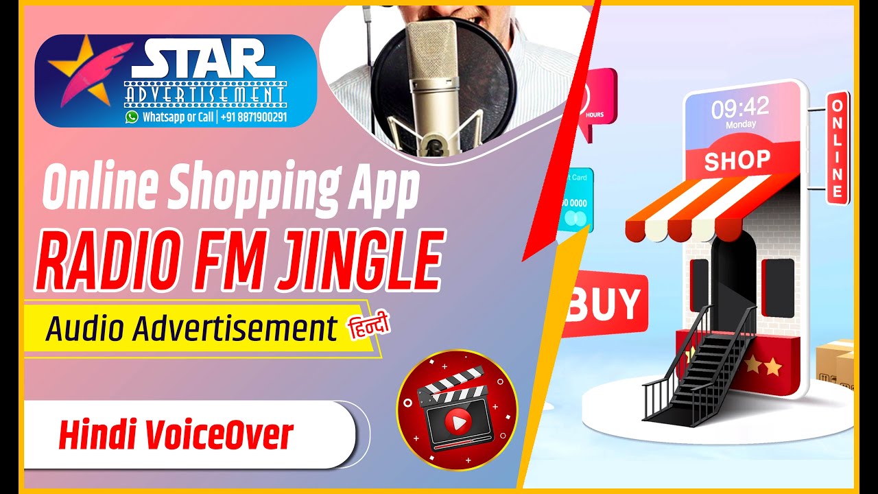 Best Audio Ads| Jingle| Online Shopping App |Shopping Mall | Male voice ...