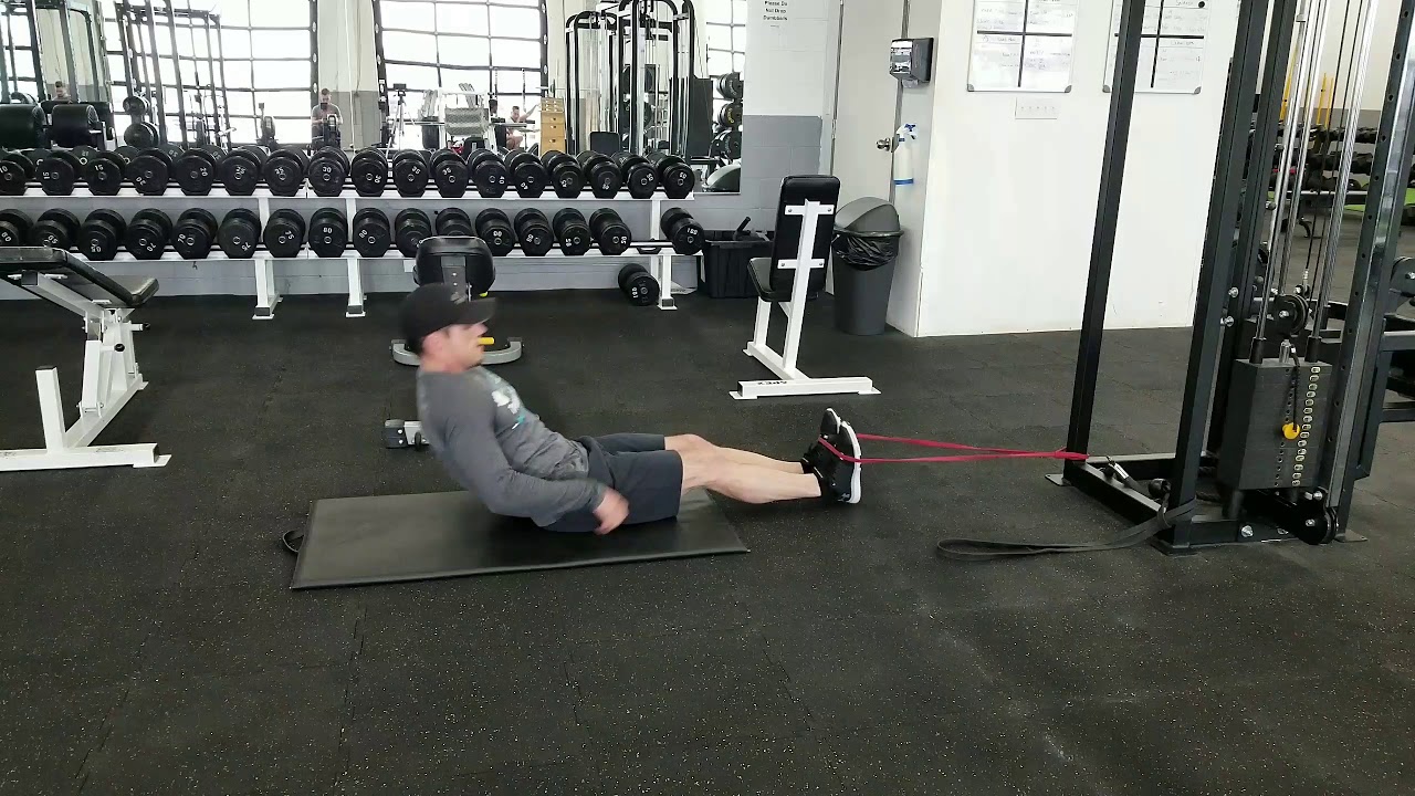 Reverse Crunch - Band Resisted - YouTube