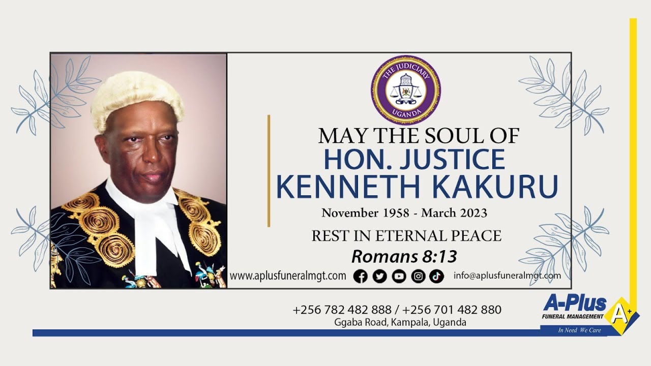 Celebrating the Life of the Late Hon. Justice Kenneth Kakuru - YouTube