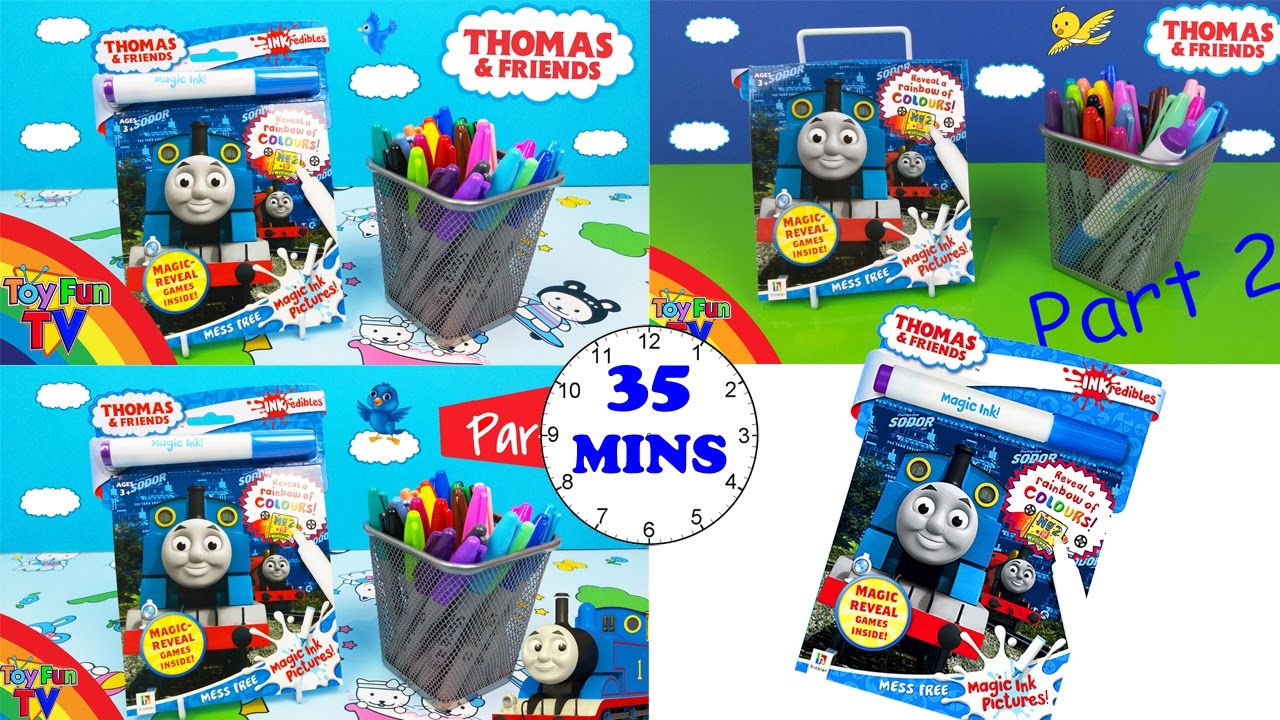 Thomas and Friends Coloring Book Inkredible Magic Ink Colour Episode ...