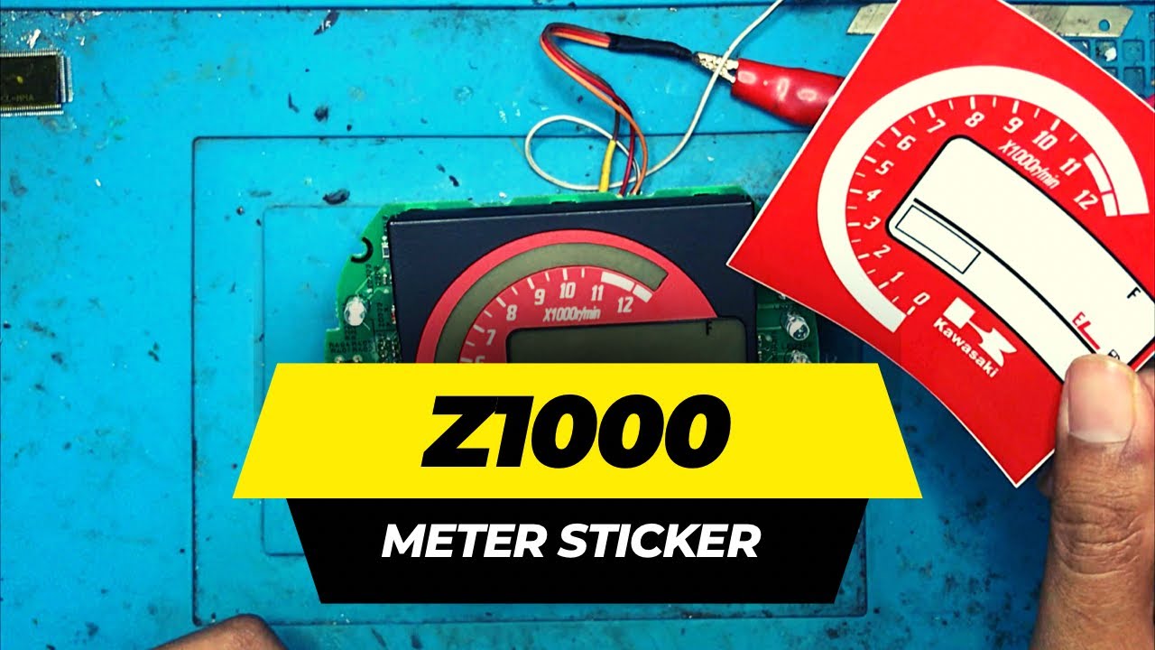 STICKER UNTUK METER KAWASAKI Z1000 - YouTube