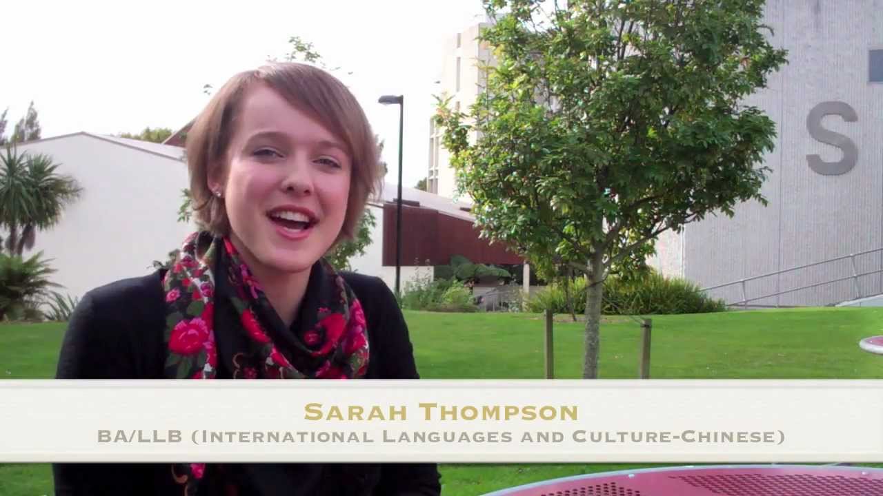 Study Chinese at Waikato: Sarah - YouTube