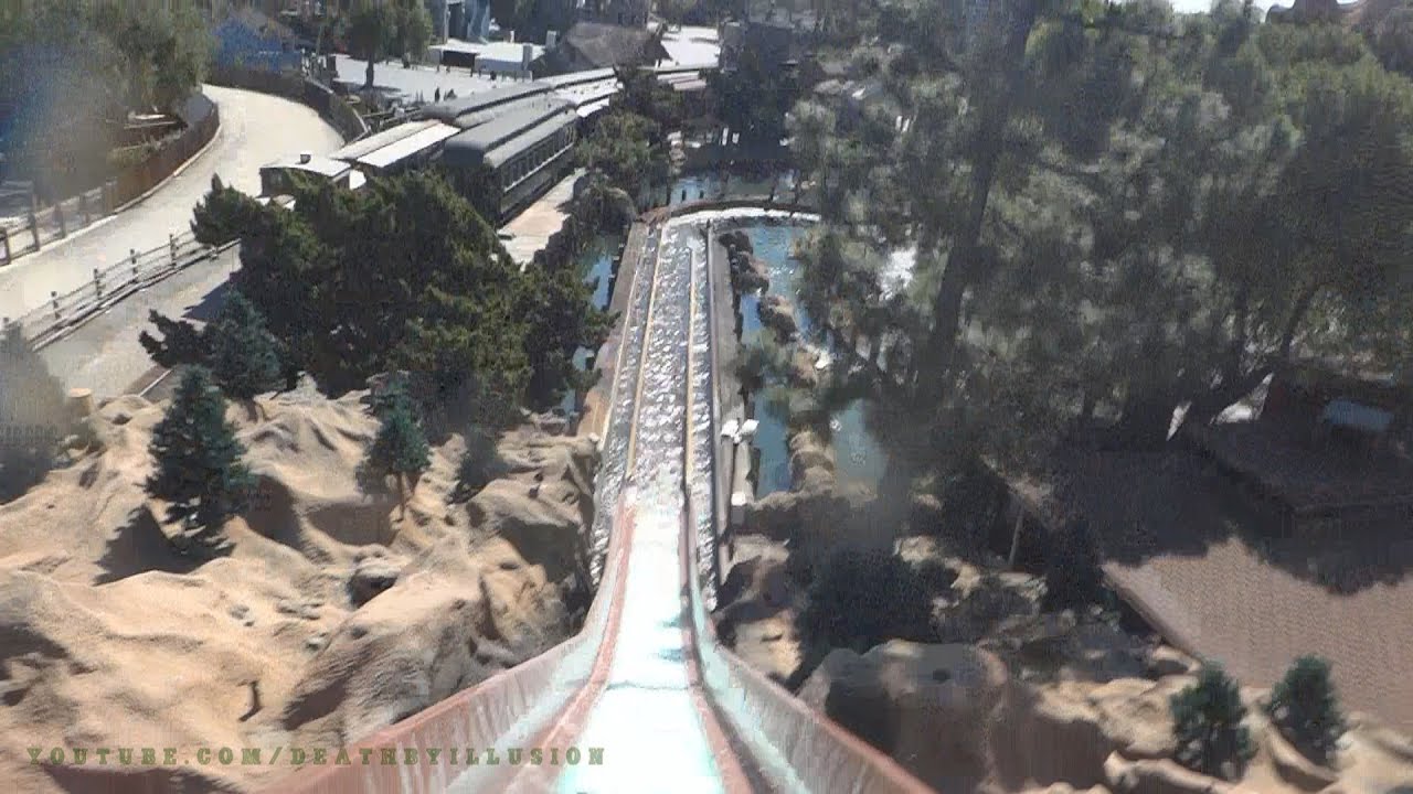 Timber Mountain Log Ride On-ride Front Seat (HD POV) Knotts Berry Farm ...