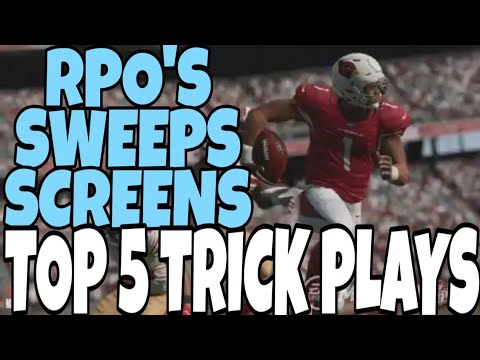 TOP 5 BEST TRICKS PLAYS! MOST EXPLOSIVE RPO'S, SCREEN PASSES, SWEEPS ...