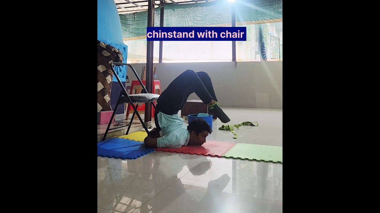 #chinstandwithyogawheel #chairchinstand #chinstandwithwall #chinstand ...