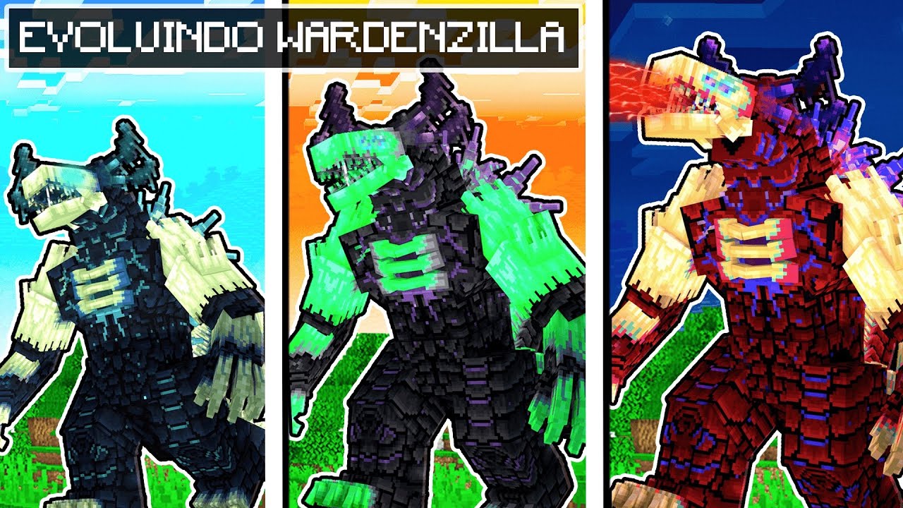 EVOLUI O WARDENZILLA para WARDENZILLA DEUS no Minecraft - YouTube