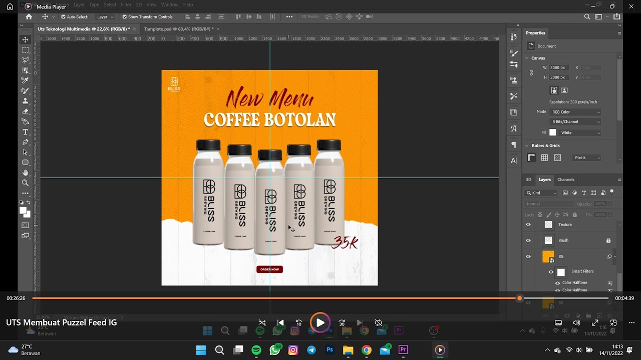 Membuat Puzzel Feed Instagram - YouTube
