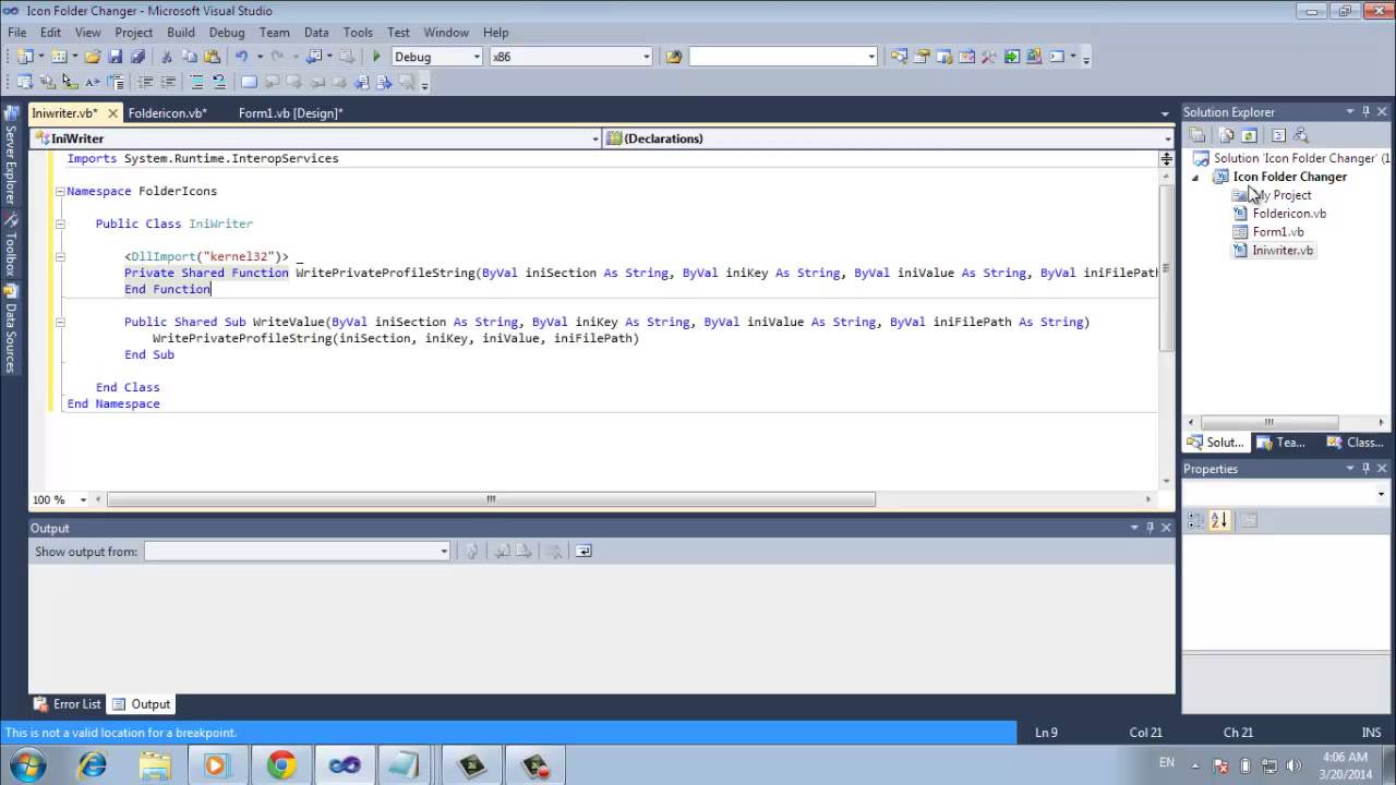how to create Icon Folder Changer in vb 2010 - YouTube