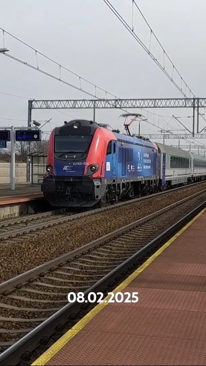 EU160-020 z IC Szkuner do Ustki odjeżdża z Brzeska Okocim - YouTube