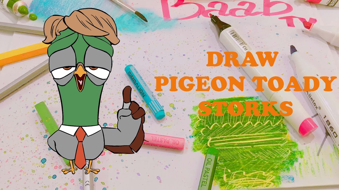 How to draw Pigeon Toady From Storks Movie 2016 - YouTube