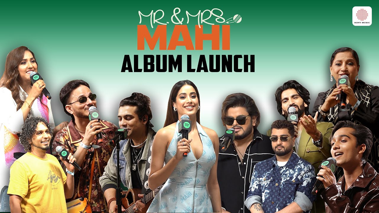 Mr. & Mrs. Mahi | Album Launch | Janhvi K. | M. Faiz, Jubin, Vishal ...