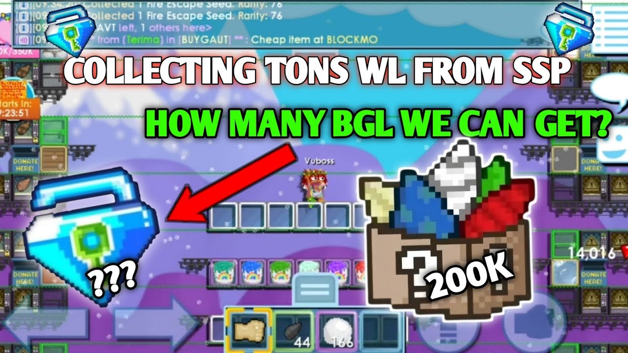 COLLECTING WL FROM SSP #growtopia #game #profit - YouTube