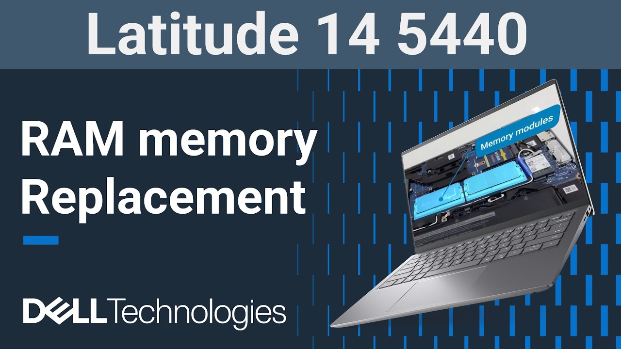 Dell Latitude 14 5440 | How to replace the RAM memory module - YouTube