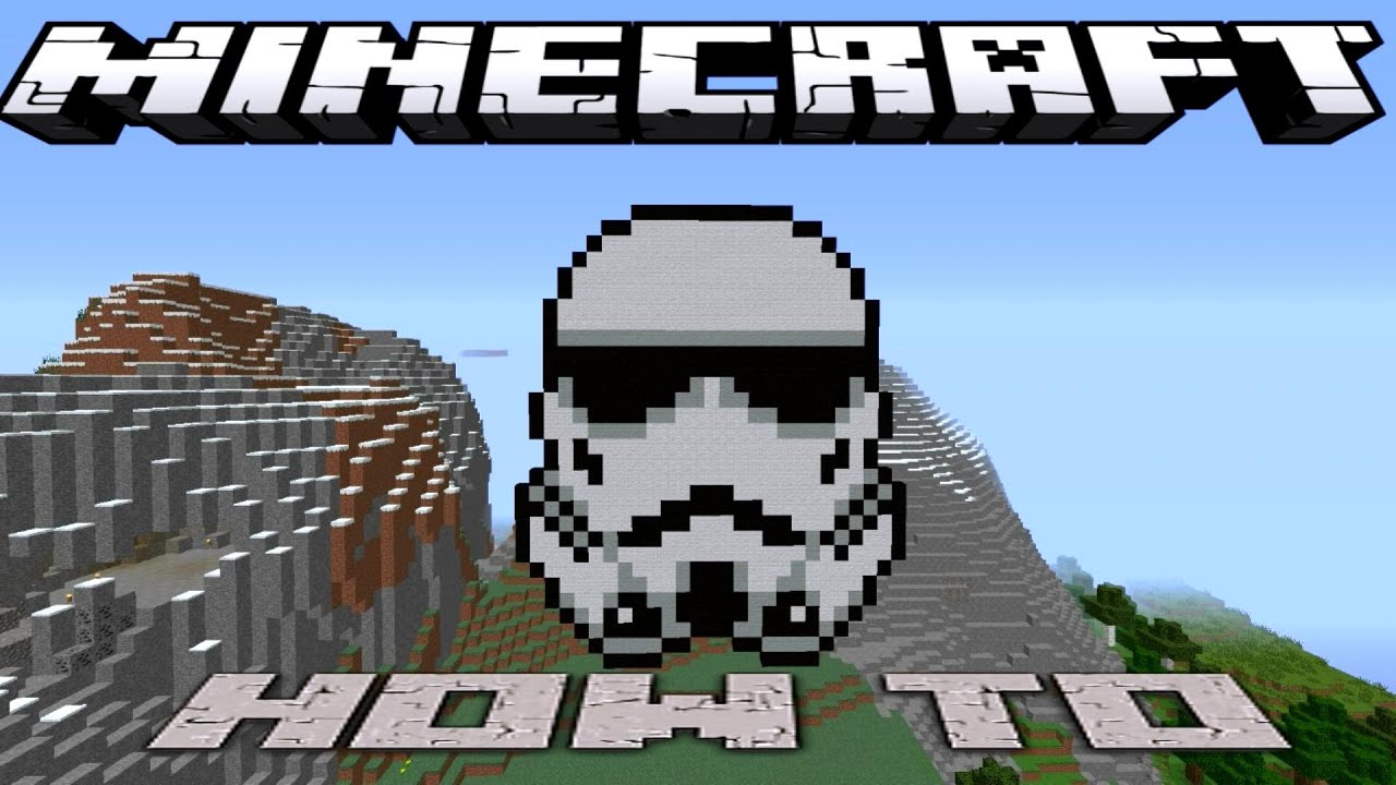 Minecraft ~8 Bit~ HOW TO : Stormtrooper ~Star Wars~ ( Tutorial ) /W ...