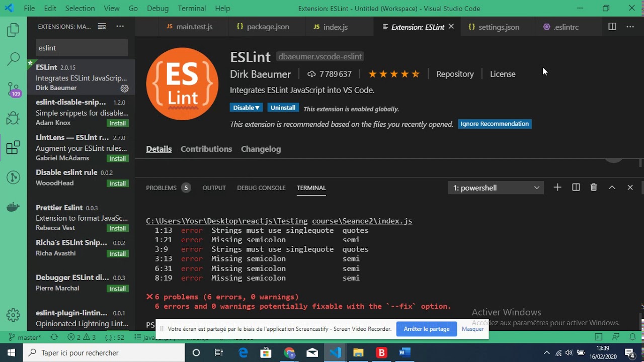 Tester Du Code Javascript Eslint Et Prettify Partie 2 Youtube 6712