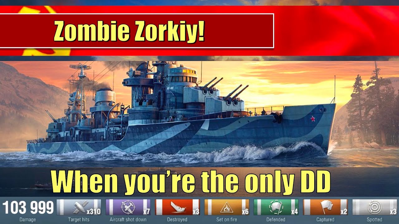 Zombie Zorkiy! When you're the only destroyer in the game | Debrief ...