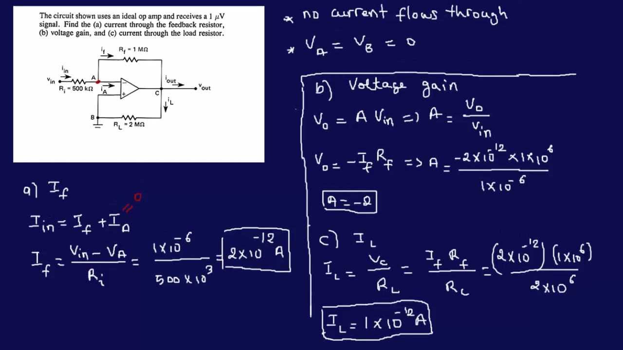 OpAmp Circuit Analysis Example 1-FE/EIT Review - YouTube