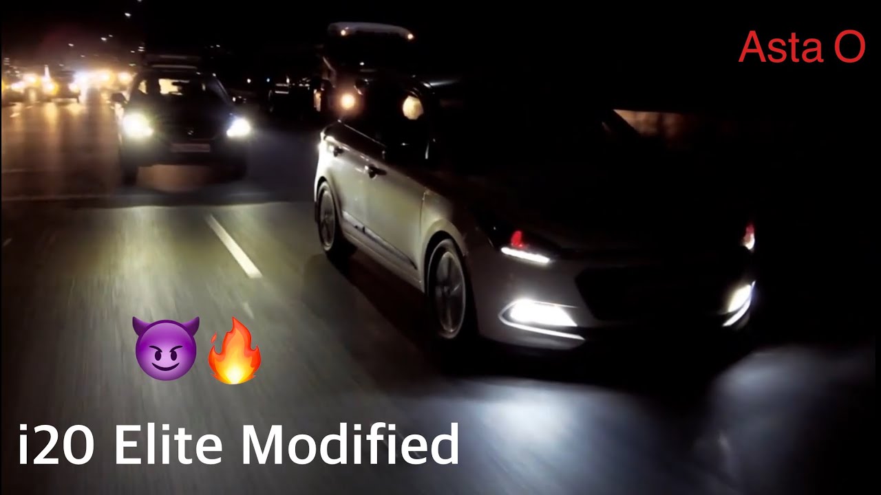 i20 Asta Modified | i20 elite modified | i20 modified lights😍🔥 - YouTube