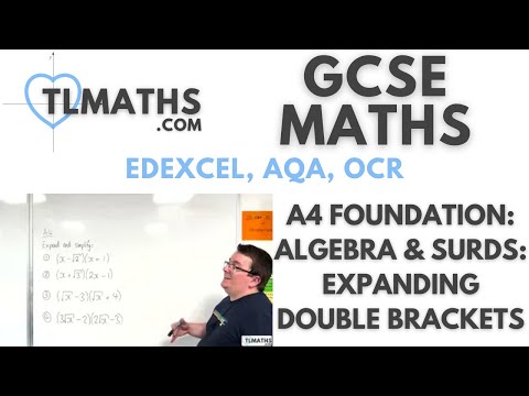 GCSE Maths: A4-44 [Algebra & Surds: Expanding Double Brackets] - YouTube