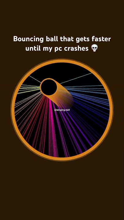Bouncing ball that gets bigger and faster each bounce until my pc ...