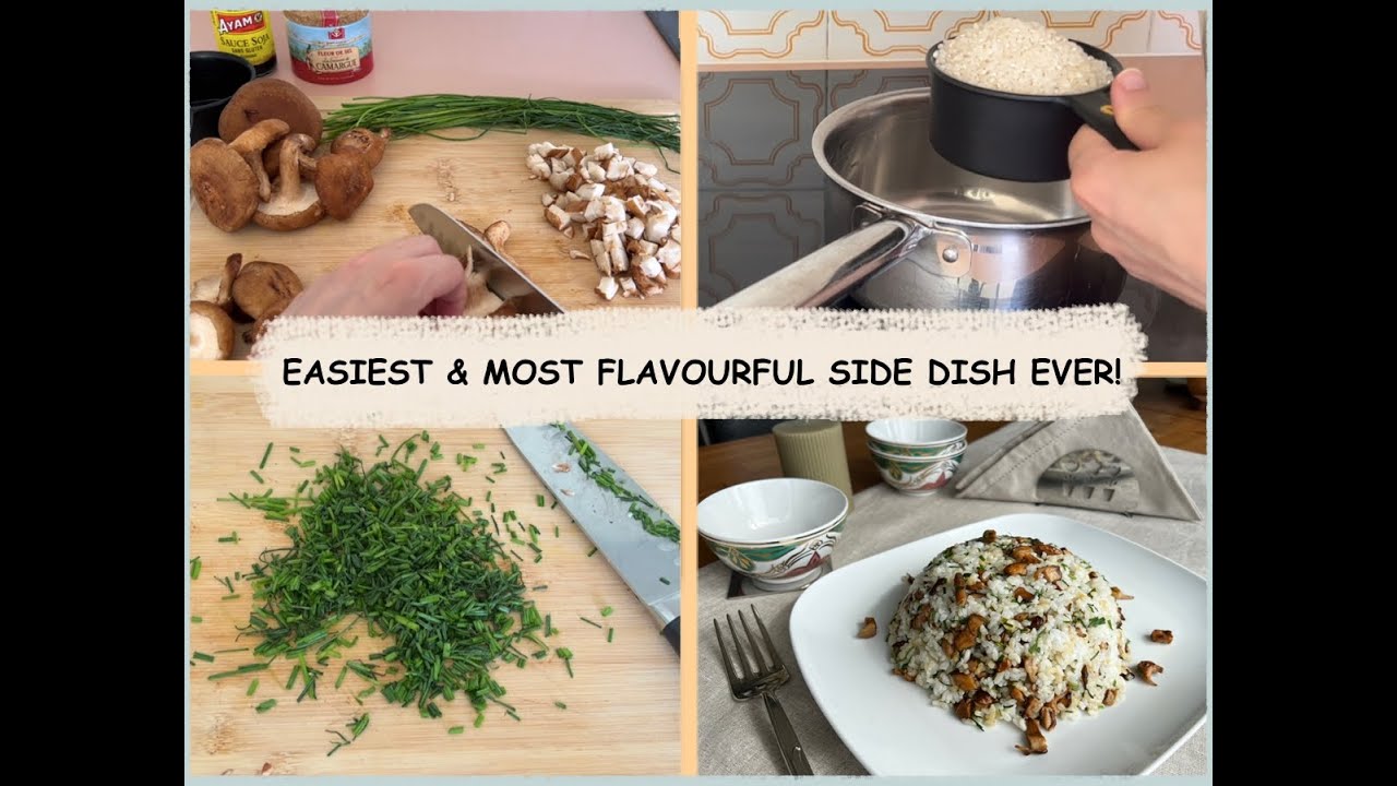 You have to try this shiitake and Chives Rice Recipe! - YouTube