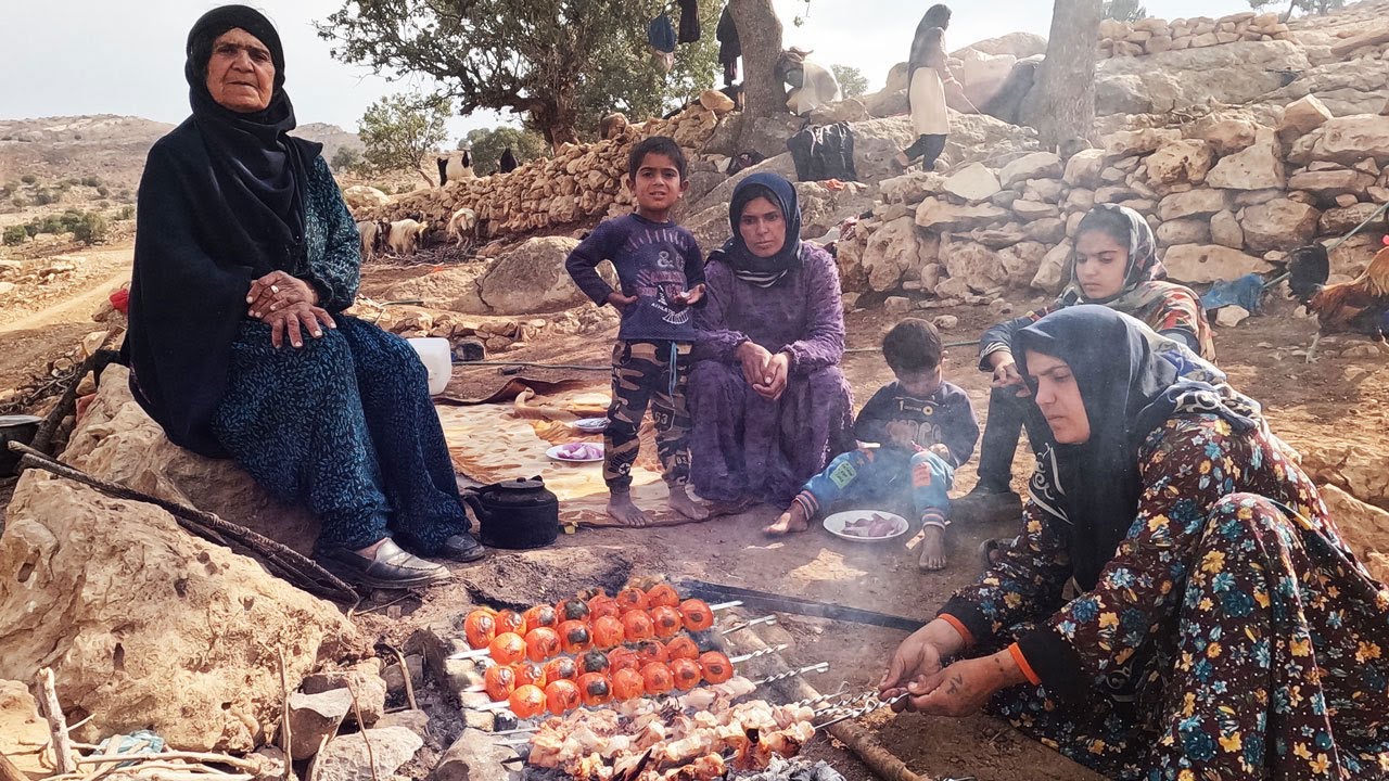 Making BBQ Chicken _ the nomadic lifestyle of Iran - YouTube