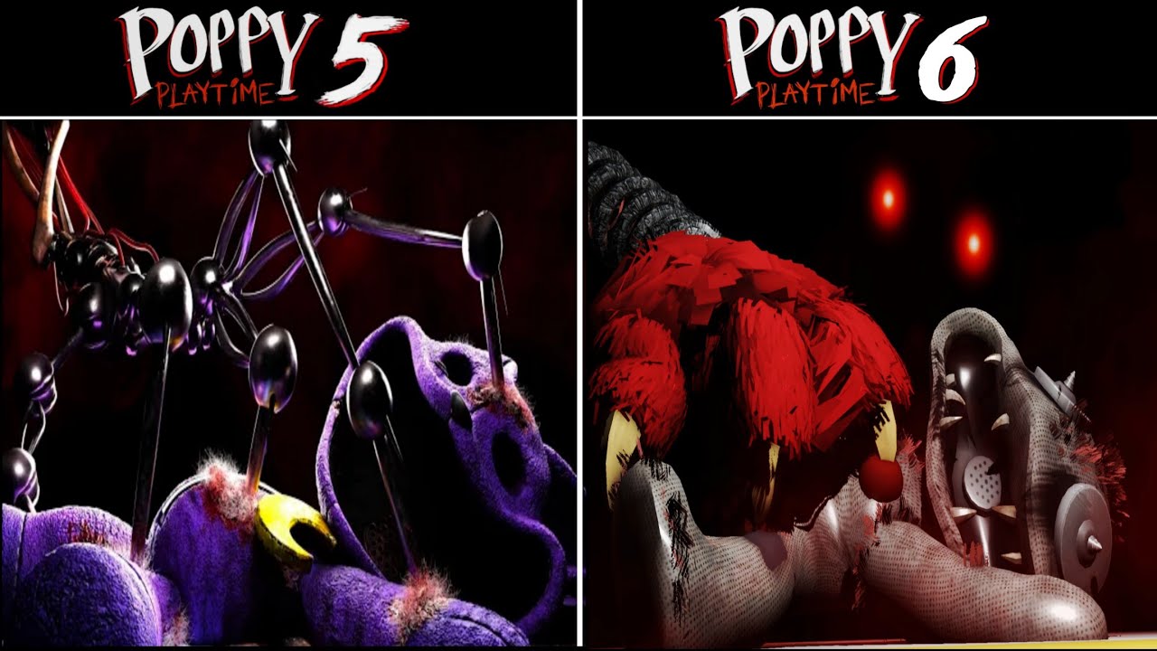 Trailer Comparison: Poppy Playtime Chapter 5 Vs Chapter 6 - YouTube
